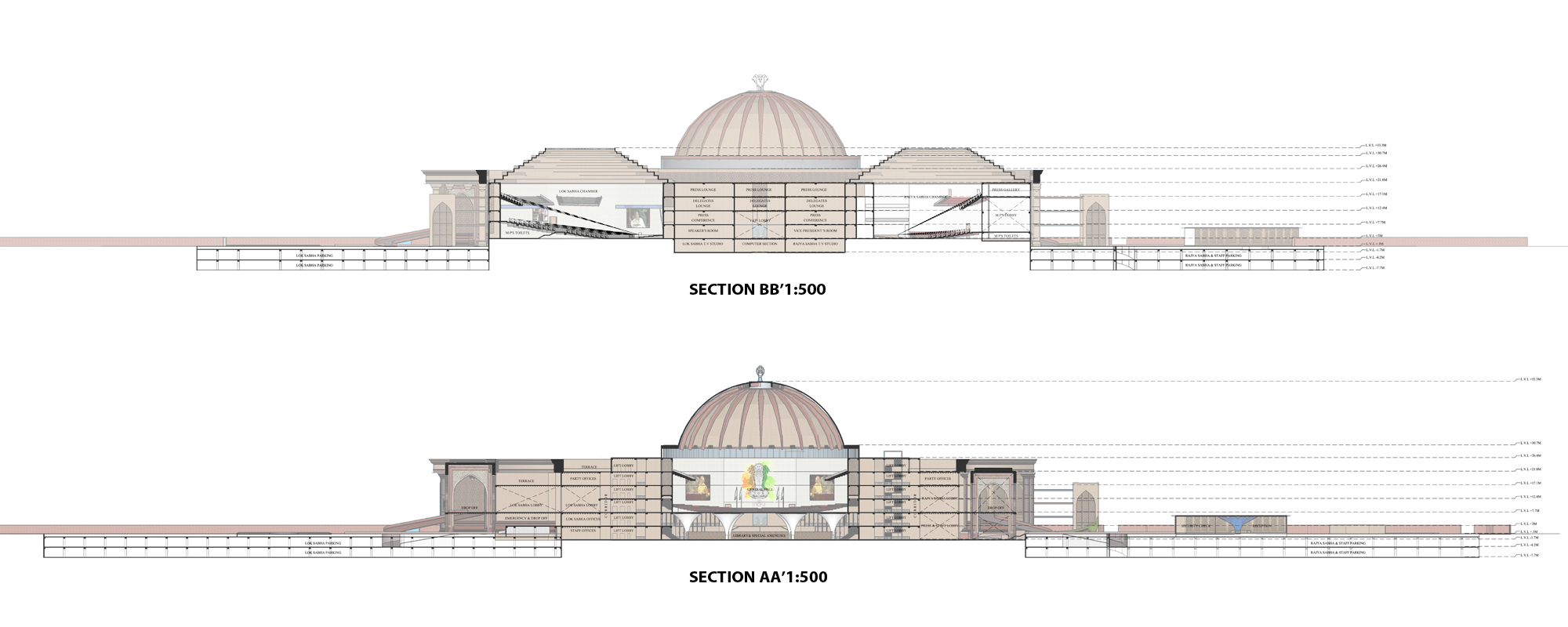 NEW PARLIAMENT HOUSE ,NEW DELHI | 3D Modeling Project