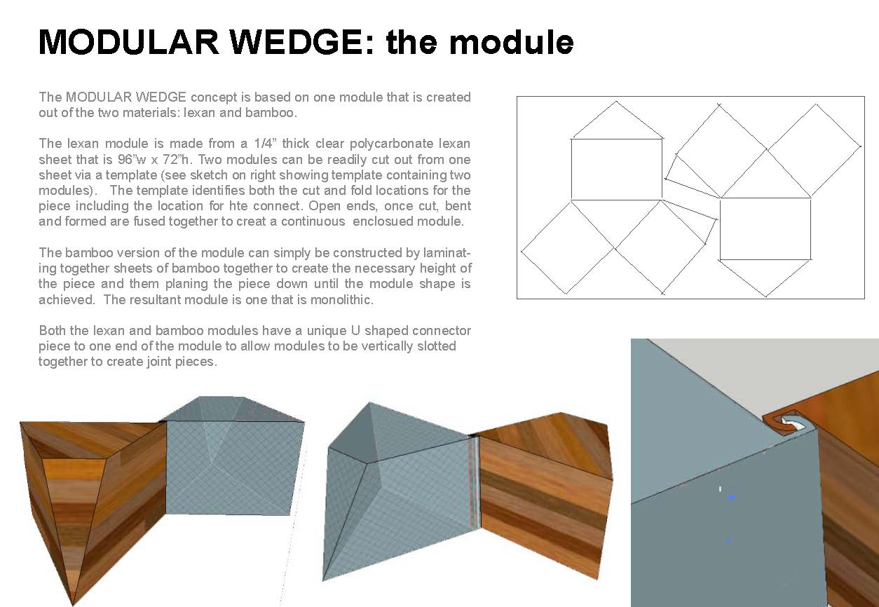 modular wedge | Furniture Design Project