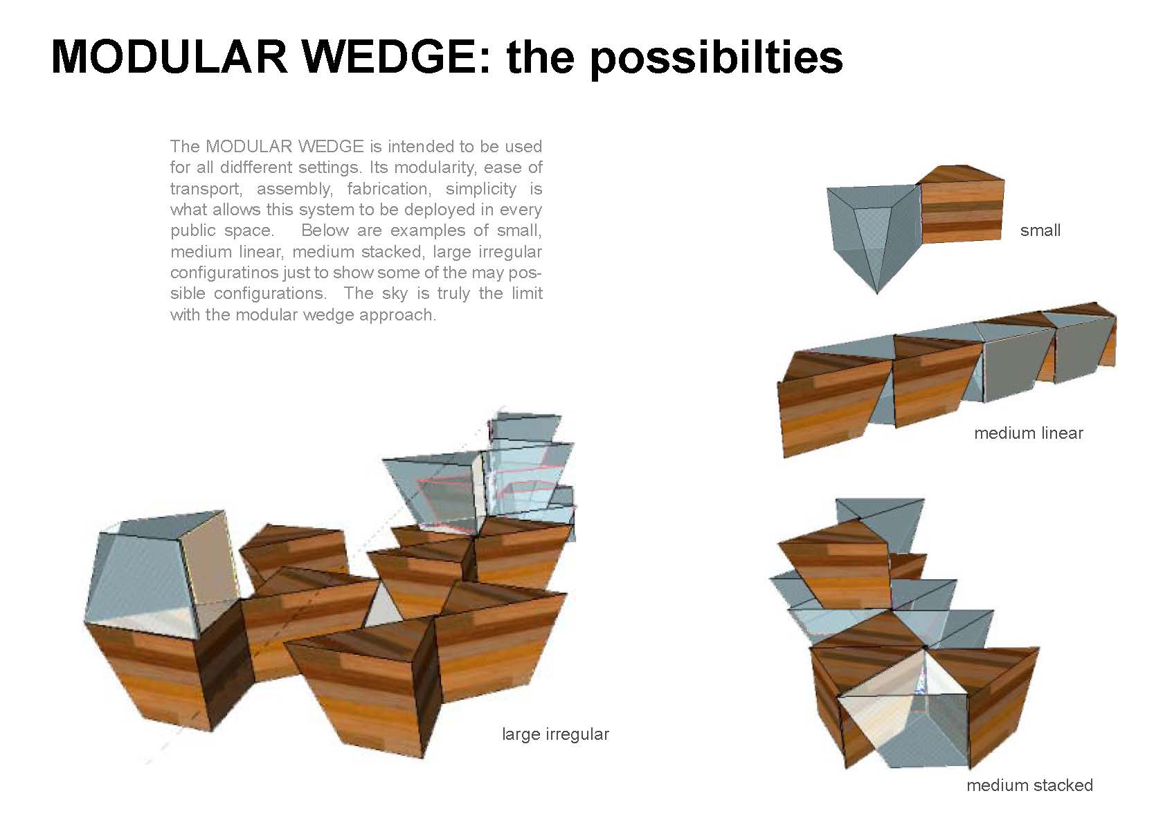 modular wedge | Furniture Design Project